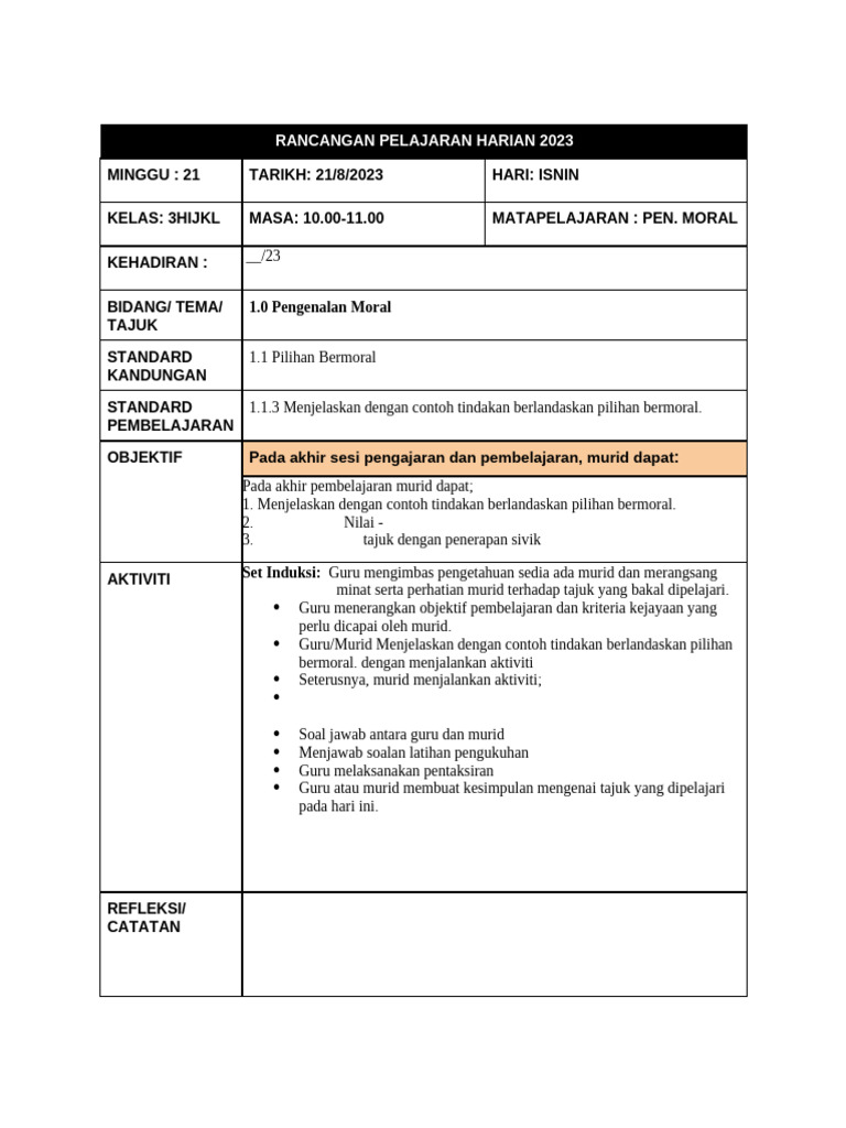 RPH M21 2023 Peperiksaan | PDF