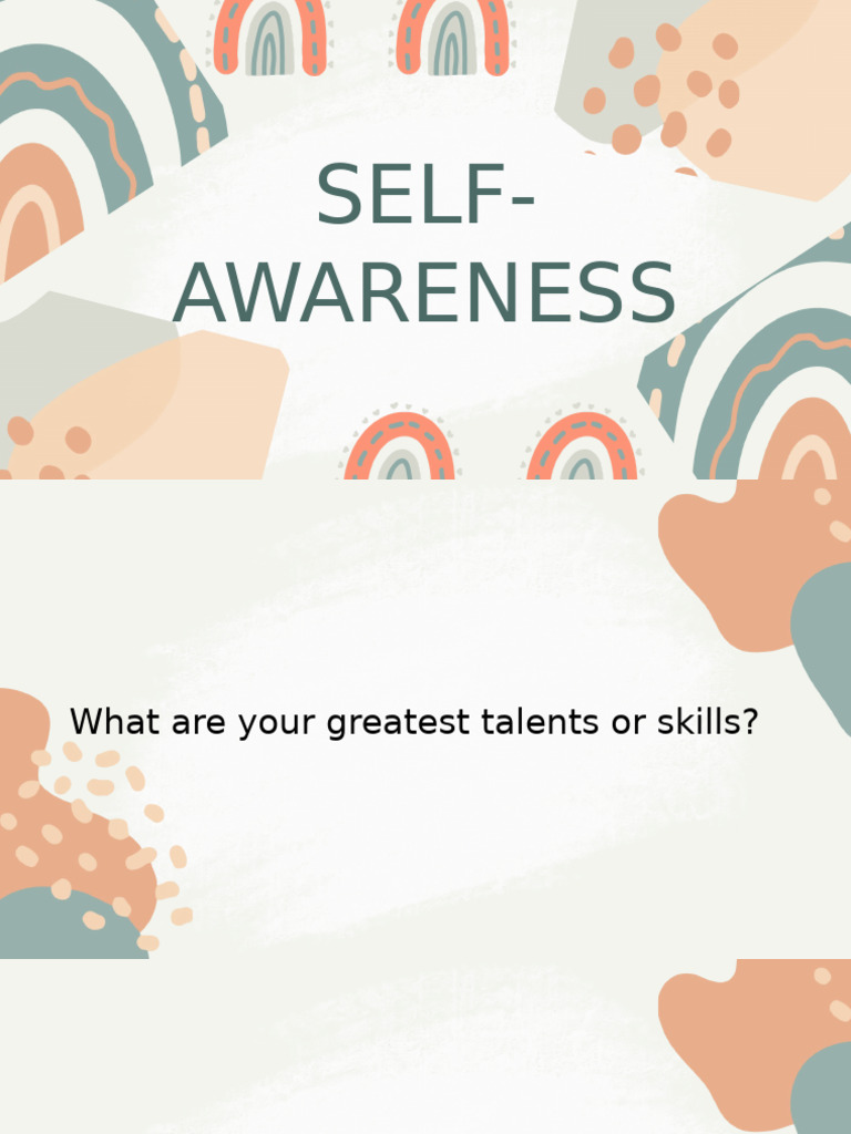Self Awareness | PDF