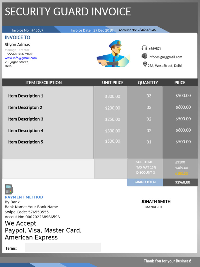 Security_Guard_Services_Invoice_Template | PDF Security_Guard_Services_Invoice_Template | PDF