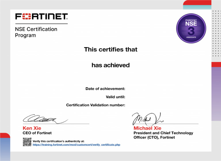 NSE 3 Network Security Associate Certification | PDF
