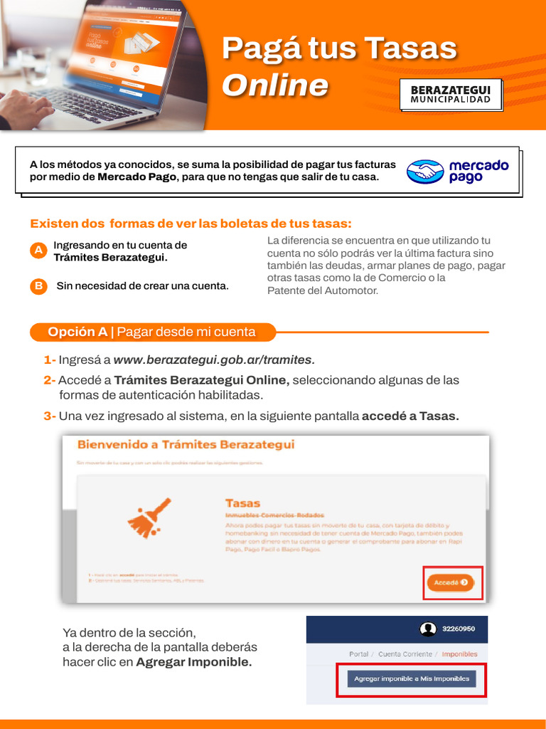 Instructivo Pago Tasas Online | PDF