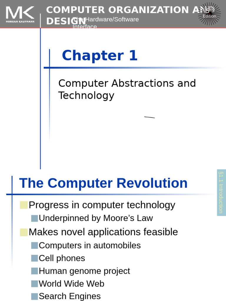 Computer Organization: Abstractions & Tech | PDF | Central Processing ...