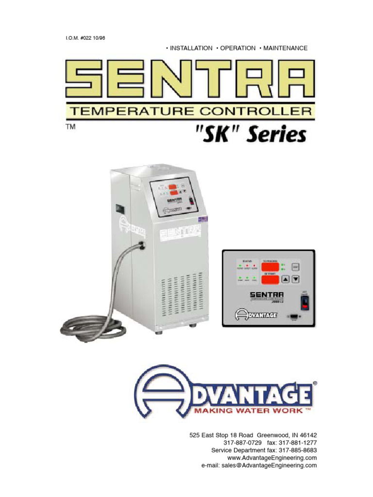 Sentra SK Temperature Controller Manual | PDF | Fuse (Electrical) | Valve