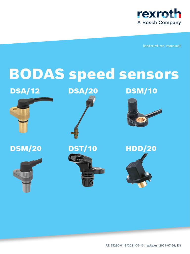 BODAS Speed Sensors: DSA/12 DSA/20 DSM/10 | PDF | Safety