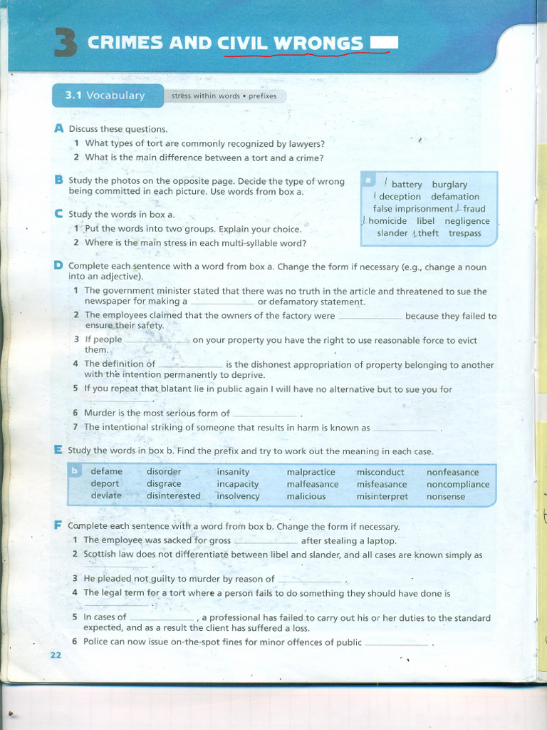 English For Law - Unit 3 | PDF