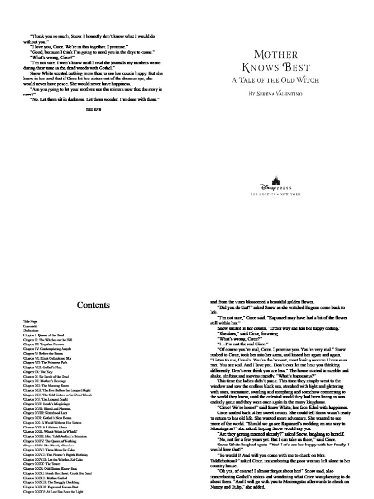 Mother Knows Best | PDF