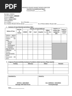Vawc Quarterly Accomplishment Form | PDF