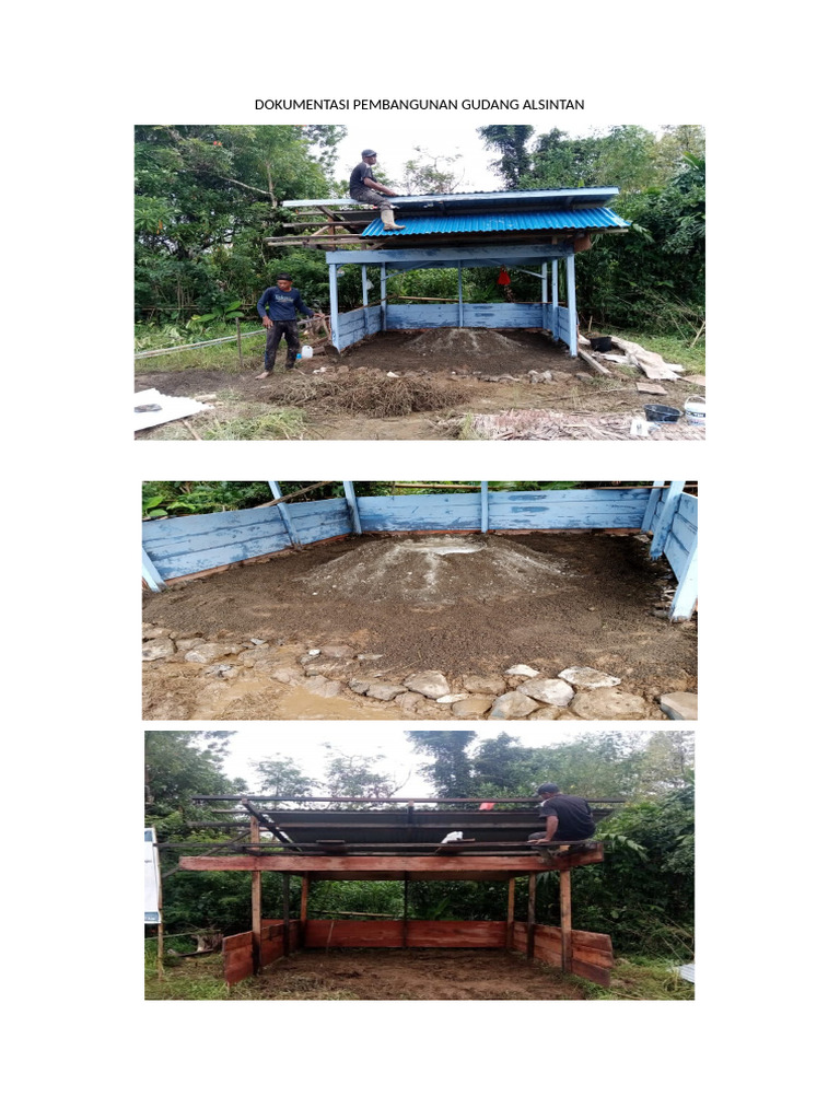 Dokumentasi Pembangunan Gudang Alsintan | PDF