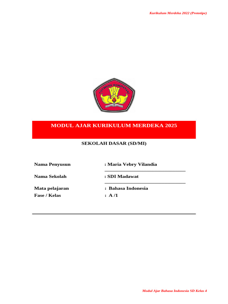 BAB 1 - MA B Indo Kls 4 | PDF