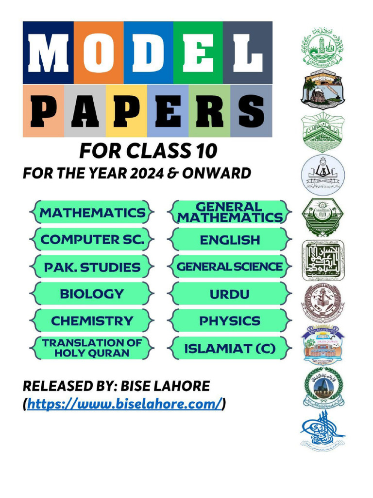 10th Model Paper | PDF