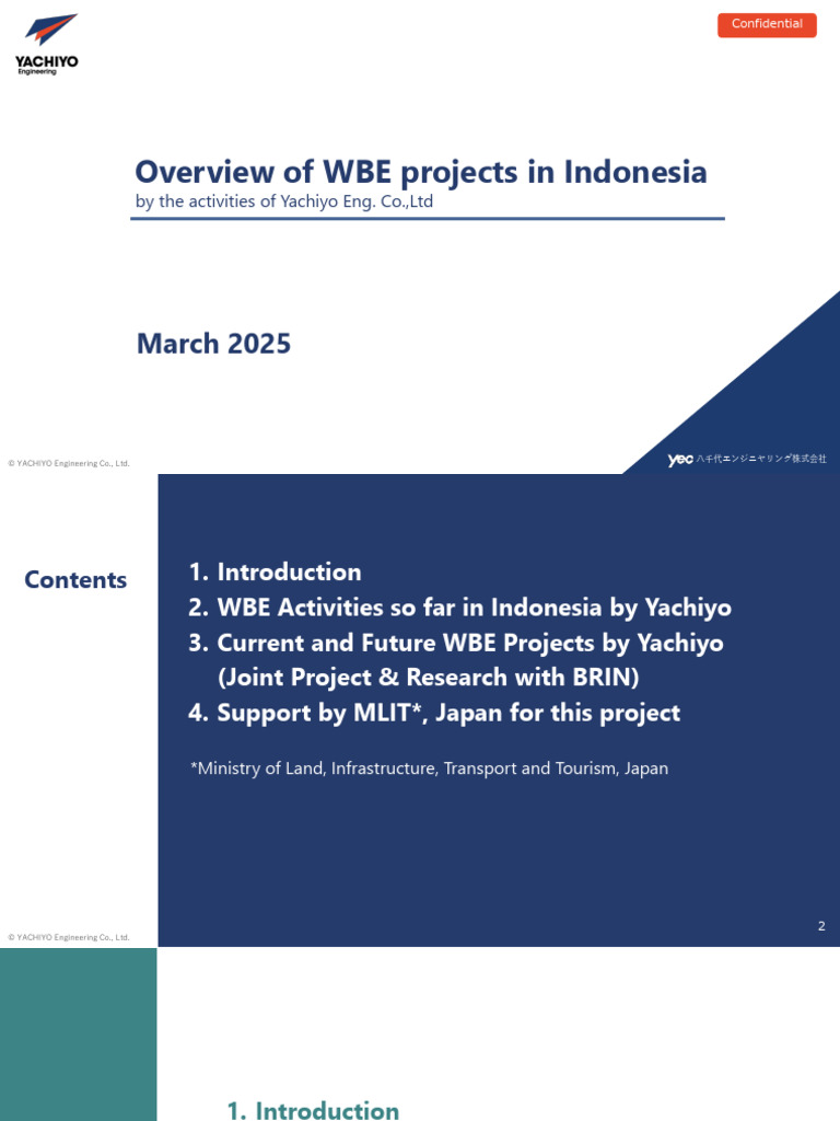 Tamotsu Kimiko - Yachiyo Engineering - Overview of WBE by Yachiyo in Indonesia | PDF | Bali
