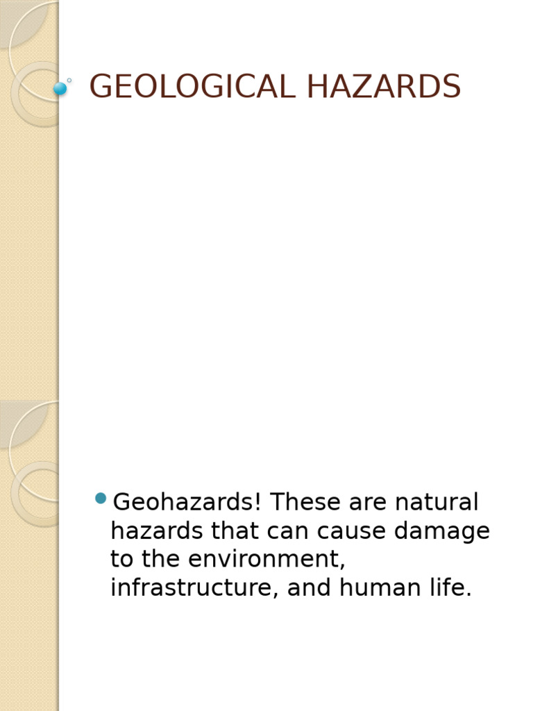 Understanding Geological Hazards | PDF | Landslide | Earthquakes