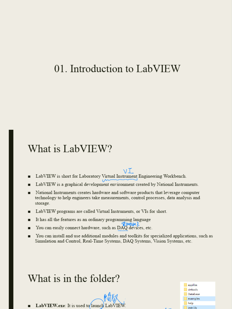 LabVIEW_01_Introduciton to LabVIEW | PDF | Information Technology | Computer Architecture