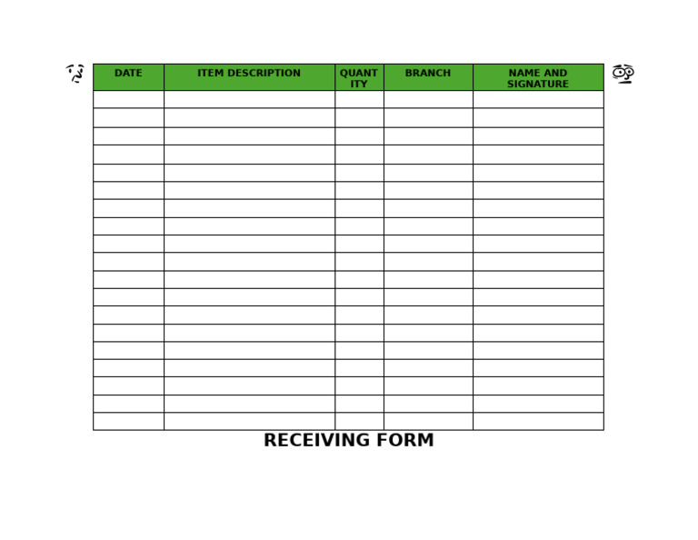 Receiving Form4 | PDF