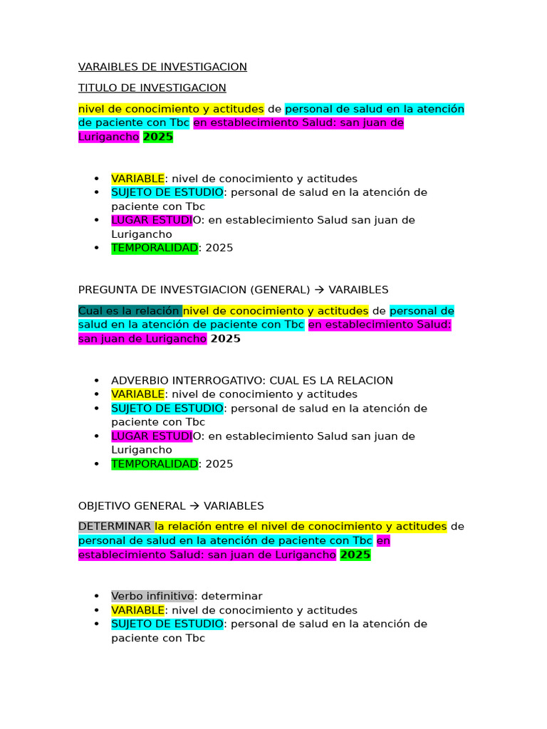Varaibles de Investigacion | PDF | Hipótesis | Método científico