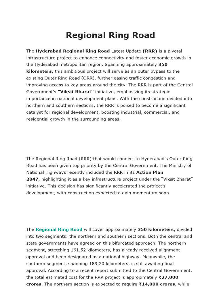 RRR New Updates | PDF | Economies