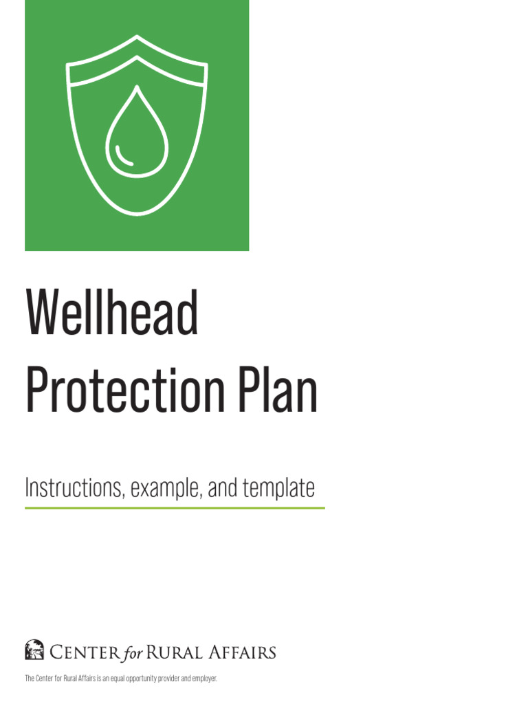 Wellhead Protection Plan -WEB | PDF | Natural Resources Conservation ...