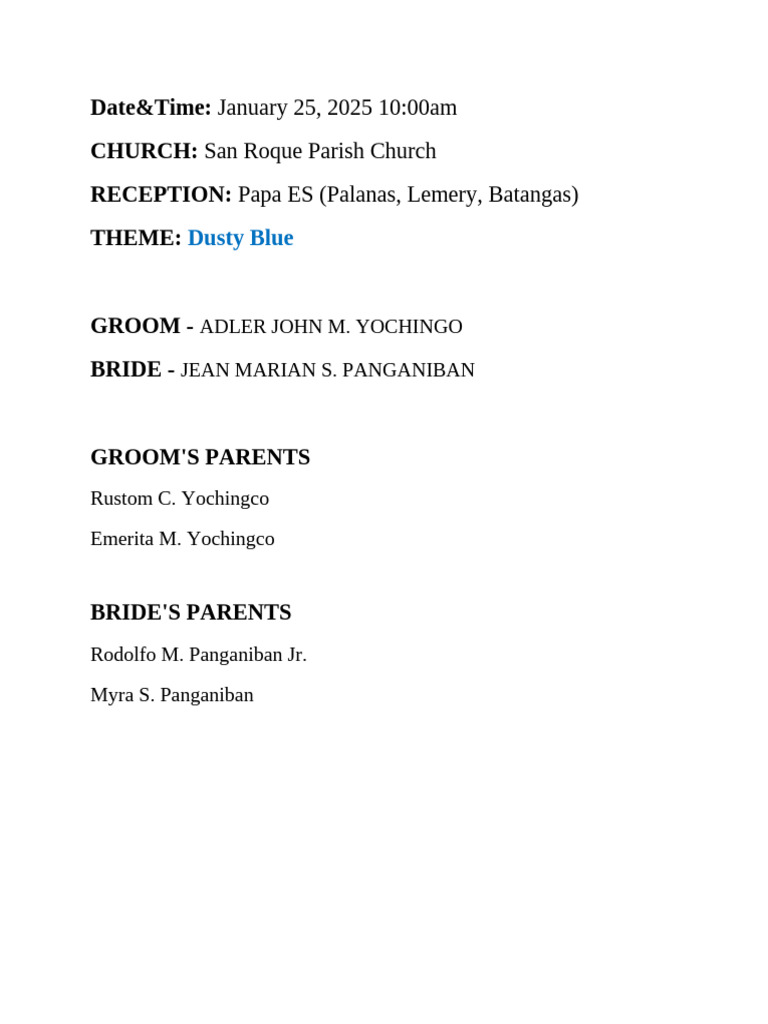 Entourage List | PDF