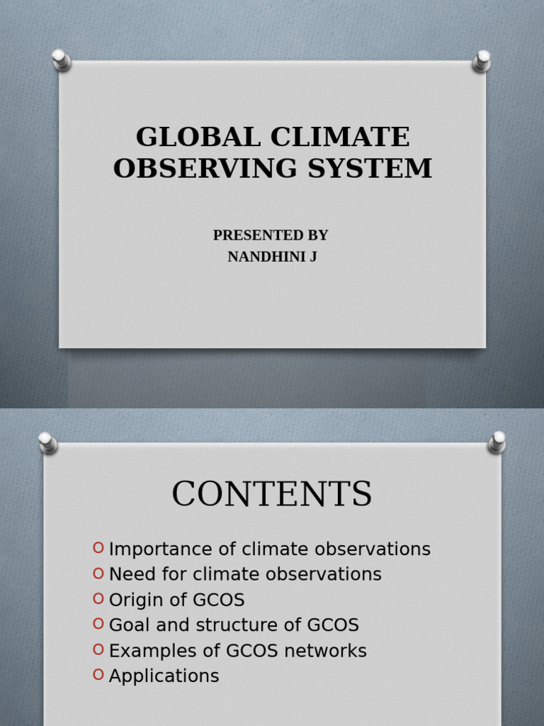 Global Climate Observing System | PDF | Earth Sciences | Atmospheric Sciences