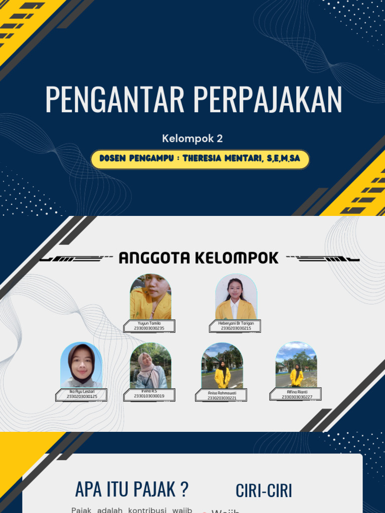 Kelompok 2 - Pengantar Pajak | PDF