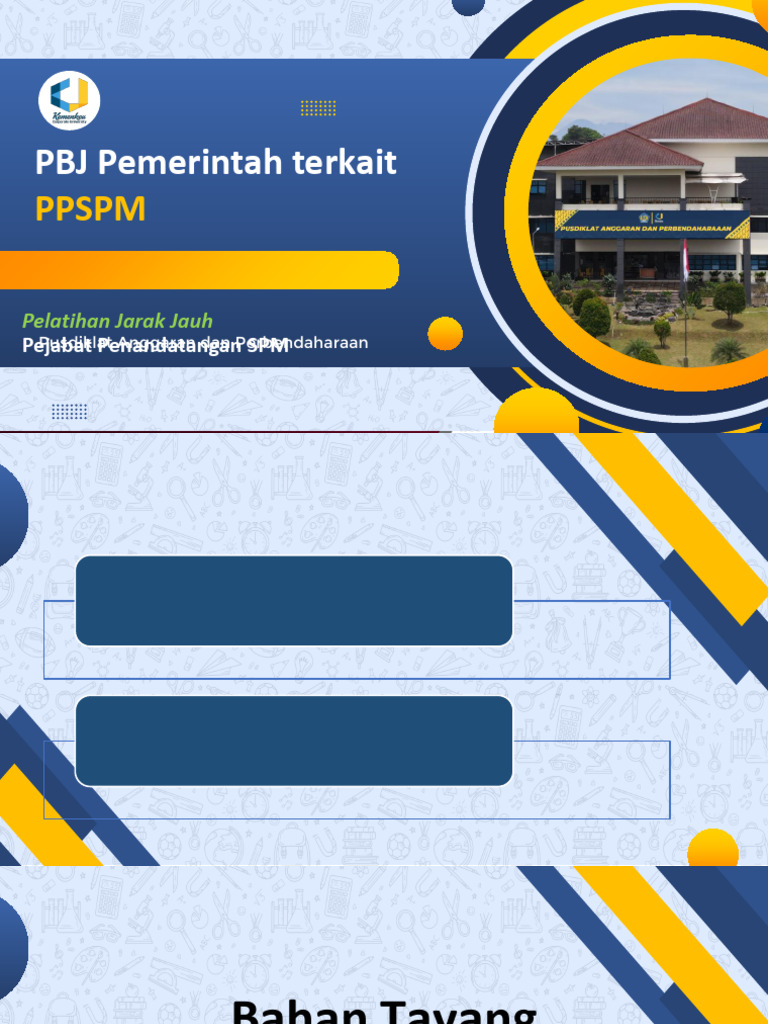 PBJ Terkait PPSPM 2024 PJJ PPSPM Slide Standar | PDF