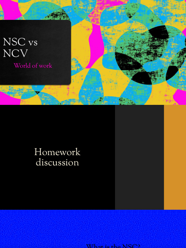 NSC Vs NCV | PDF