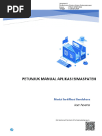 Petunjuk Pengoperasian Simaspaten Peserta | PDF