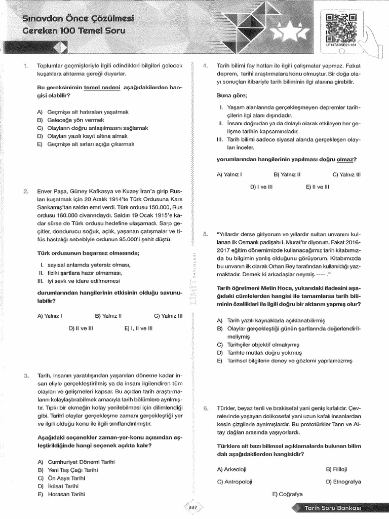 Hasan Hoca 100 Soru | PDF