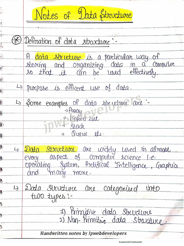 Definition of Ds and Types | PDF
