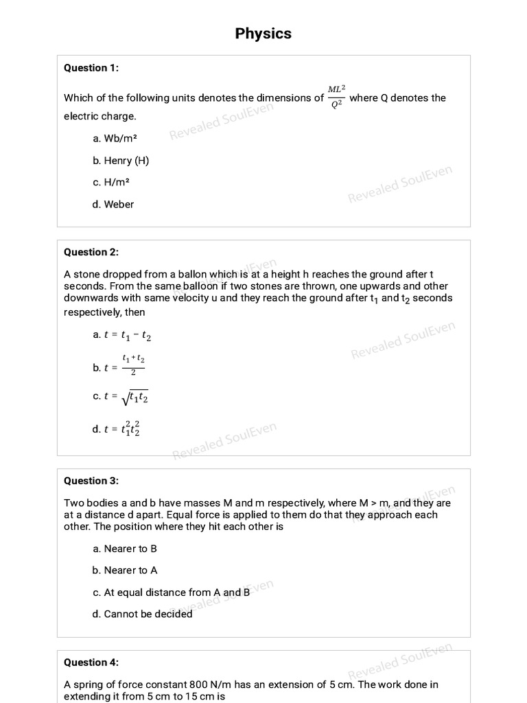 JEE Main Practice Test - 27 | PDF | Acid | Solubility