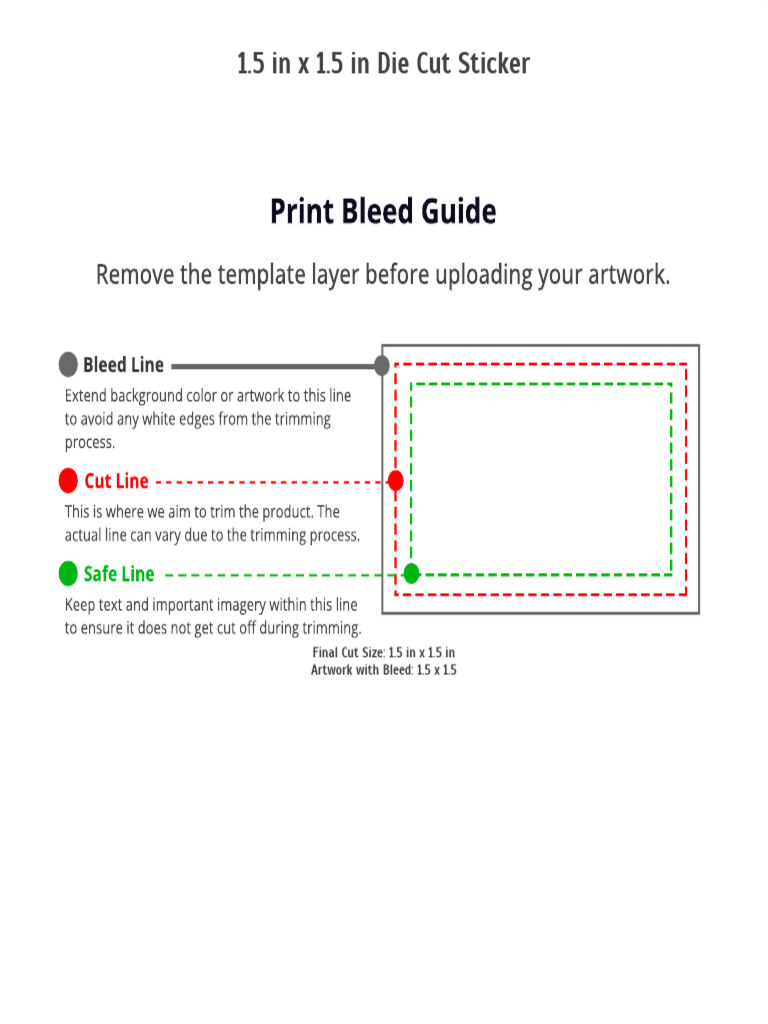 Die Cut Sticker 1 5 in X 1 5 in | PDF