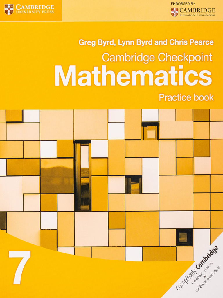 Cambridge Checkpoint Mathematics Practice Book 7 | PDF