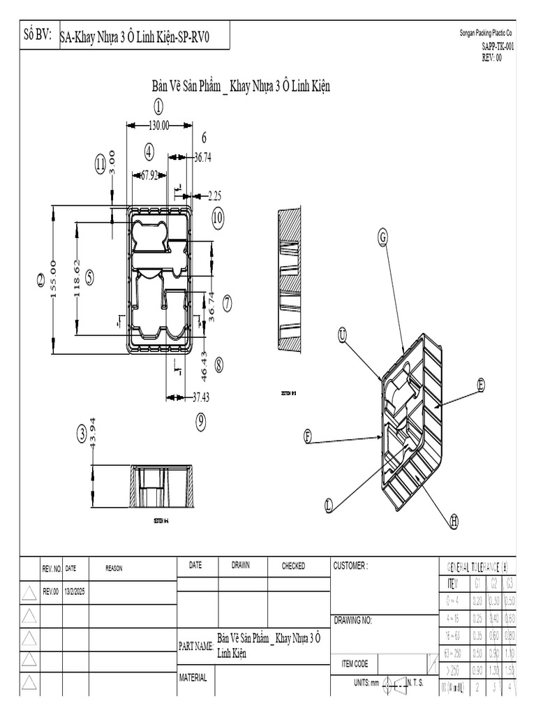 Ban Ve San Pham - Khay Nhua 3 O Linh Kien - RV0 | PDF