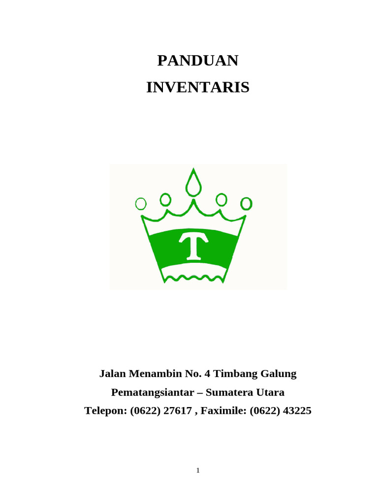 Panduan Inventaris RSTKS | PDF