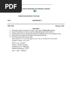 QCAA 2019 Chemistry IA1 Data Test | PDF | Electrode | Physical Sciences