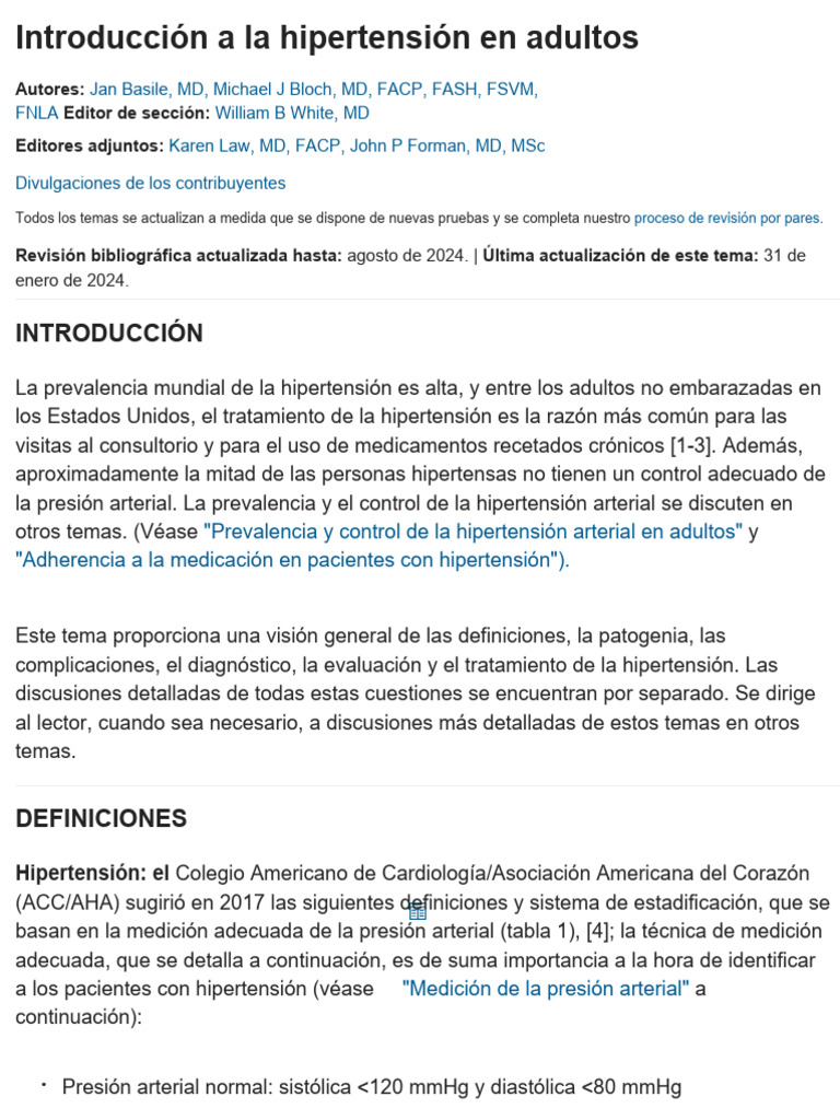 AHA (1) | PDF | Hipertensión | Presión sanguínea