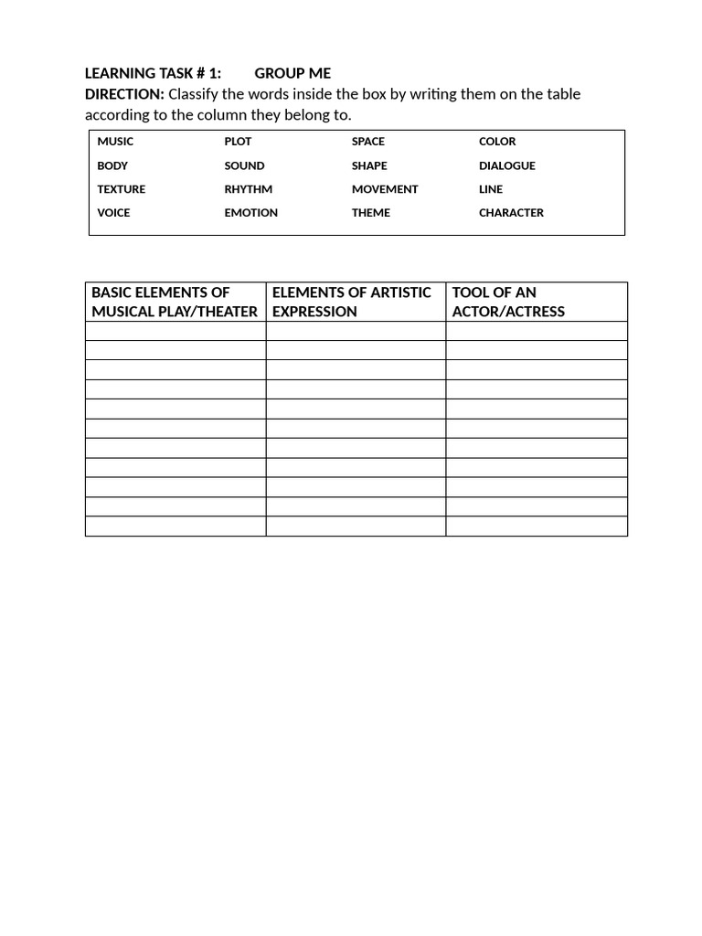 Learning Task 1 | PDF