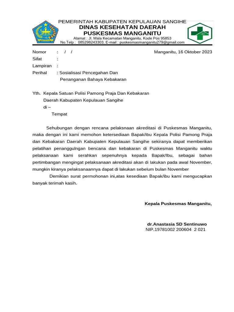 Surat Permohonan SIPP | PDF