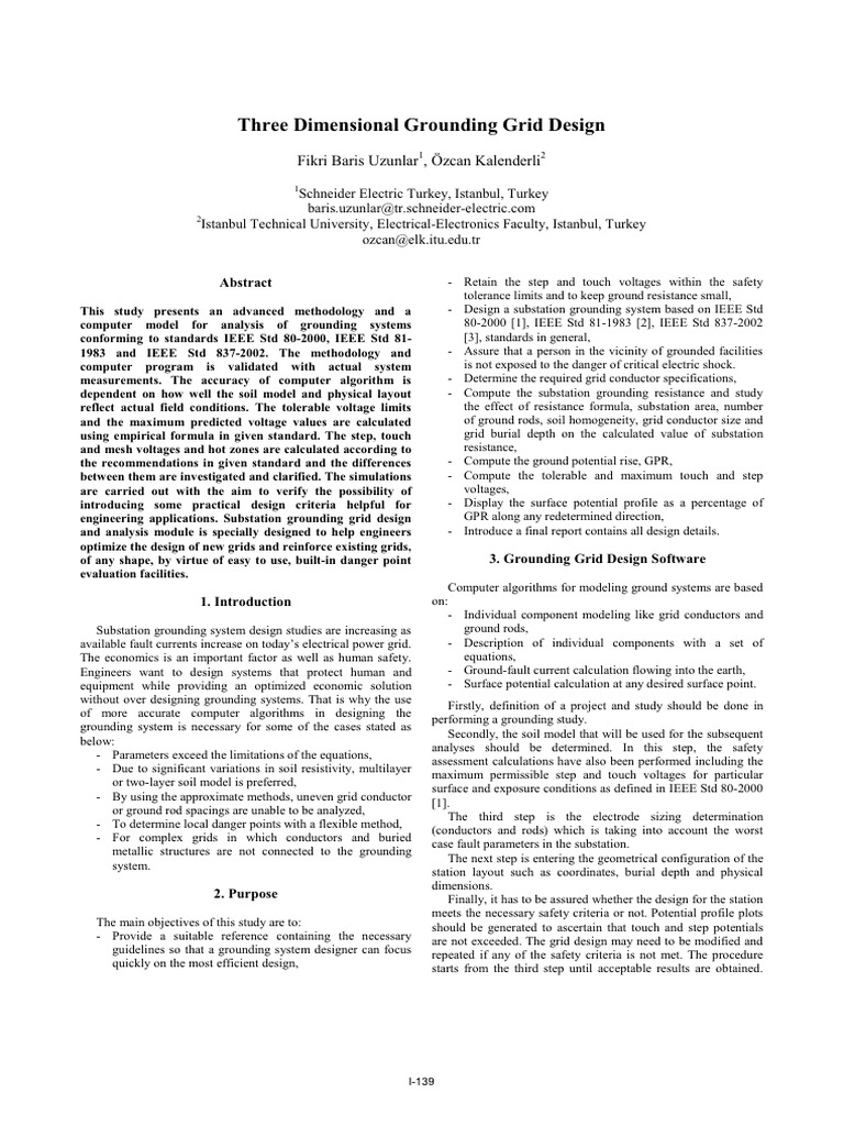 Computer Model Confirming To IEEE80 81 and 837 | PDF | Electricity | Electromagnetism