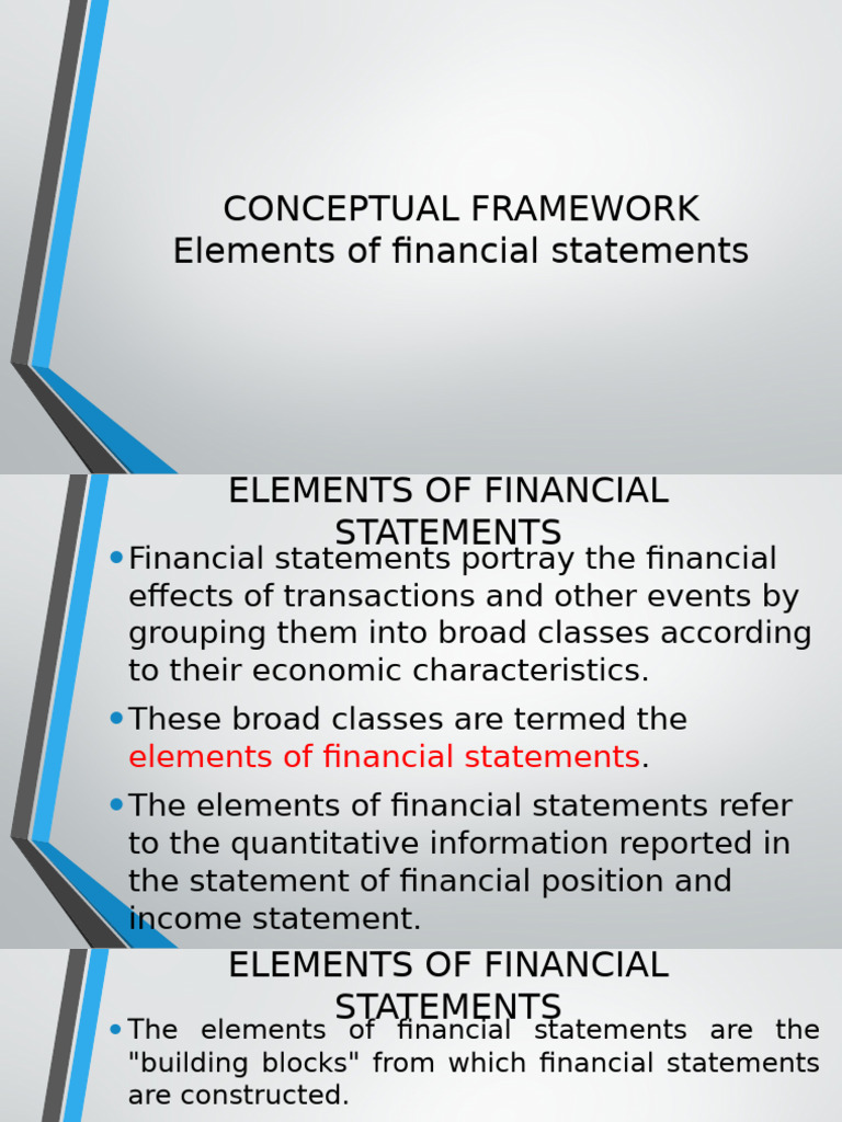5 Elements of Financial Statements | PDF | Income | Income Statement