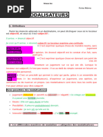 Exercices sur la modalisation en français | PDF | Phrase | Adverbe