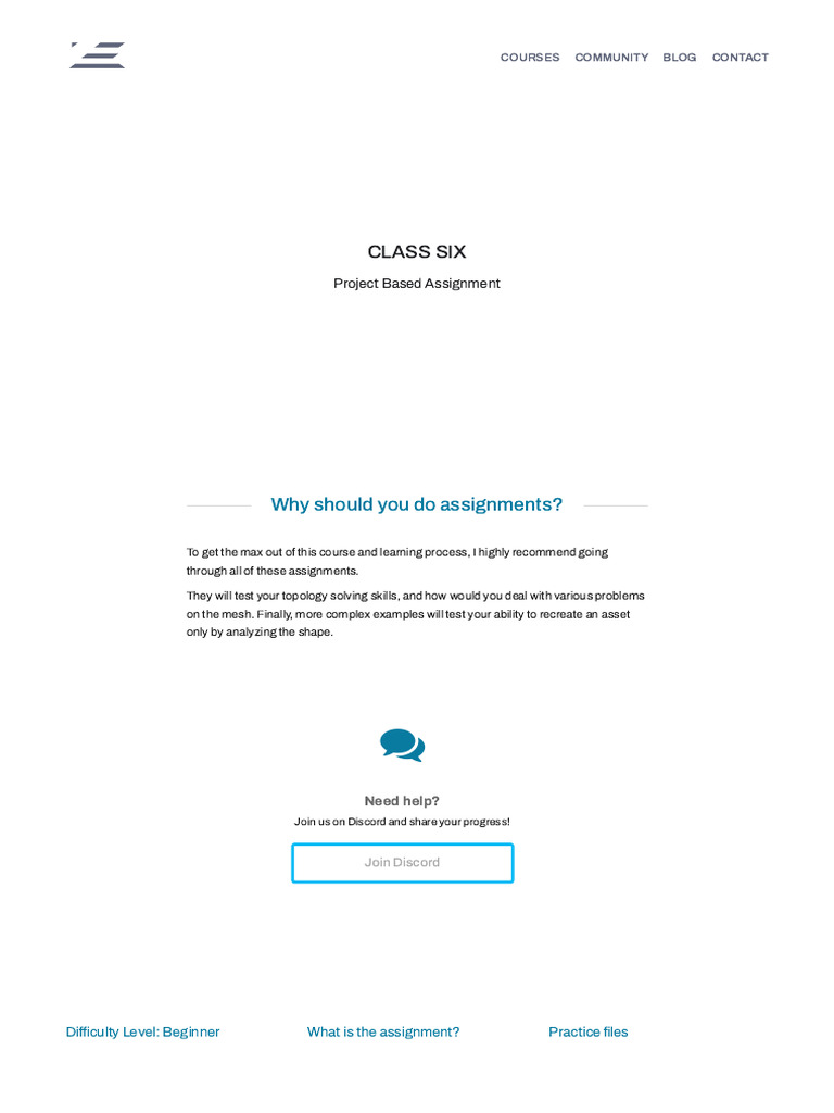 (6M) Project Based Assignment - Elementza 3D Art Training | PDF ...