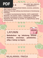 DLP - Filipino 4 - q4 - Week 2 - Panghalip Pamanggit | PDF