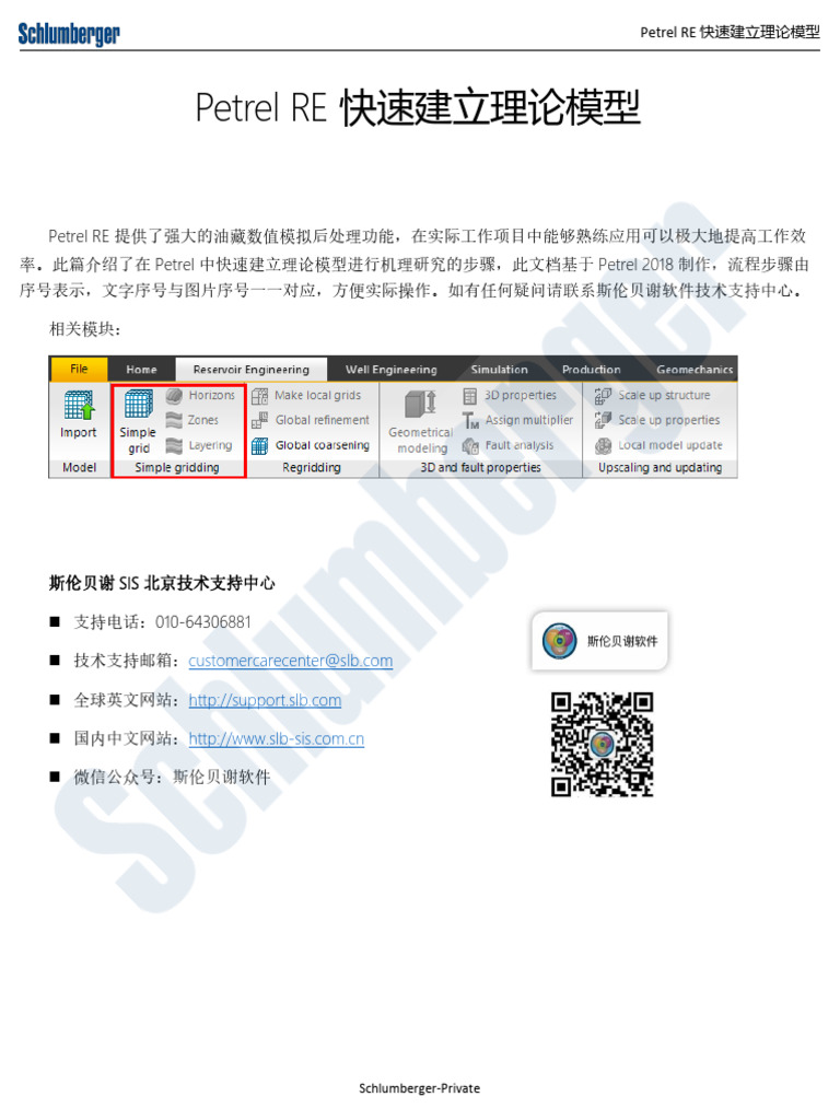 Petrel RE - 快速建立理论模型 - v2 | PDF