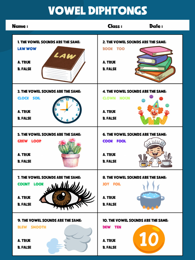 Vowel Diphtongs | PDF