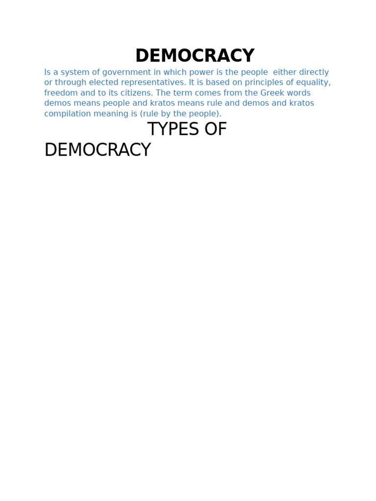 DEMOCRACY | PDF