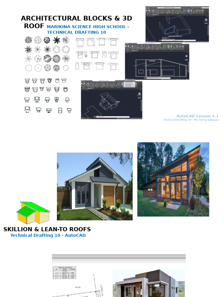 Q4W1 - Architectural Blocks 3D Roof | PDF