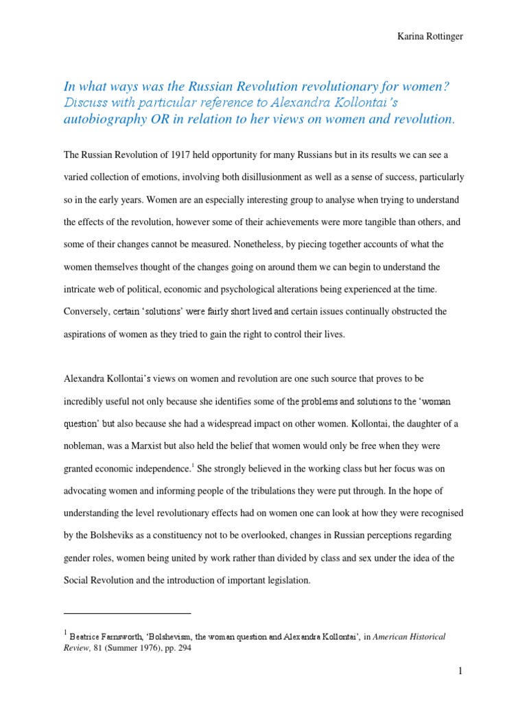 Essay On The Russian Revolution | PDF | Communism | Russian Revolution