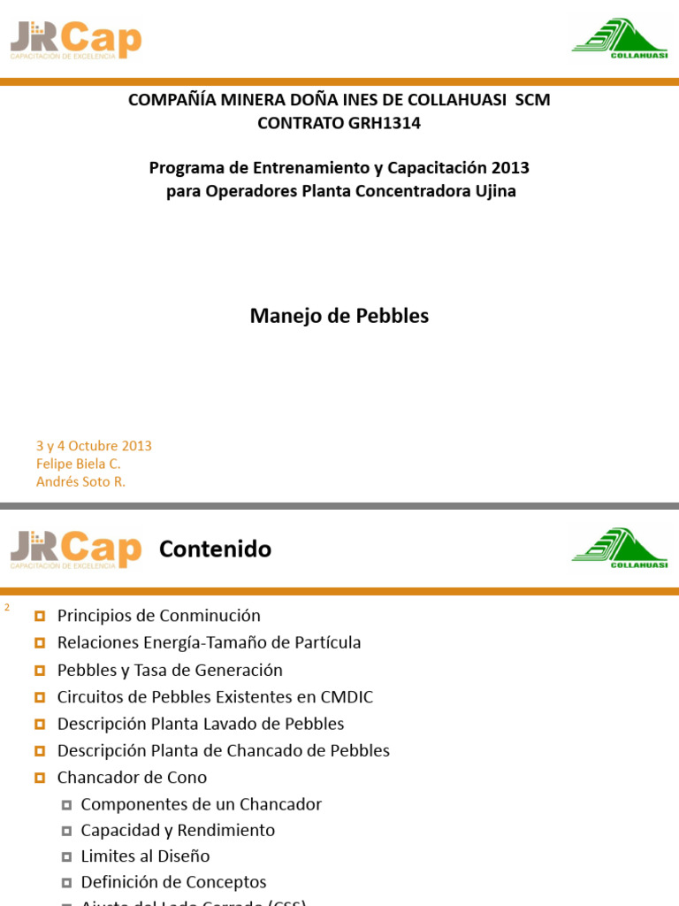 S095 Curso Manejo de Pebbles | PDF | Rodamiento (Mecánico) | Eje