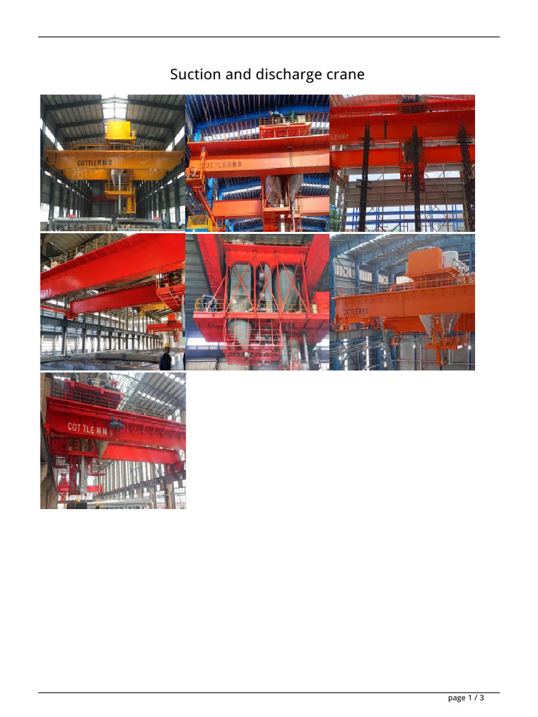 Suction and Discharge Crane | PDF